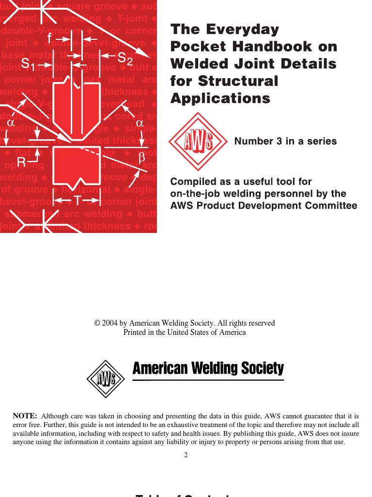 AWS - PHB-3-2004 The Everyday Pocket Handbook On Welded Joint Details ...