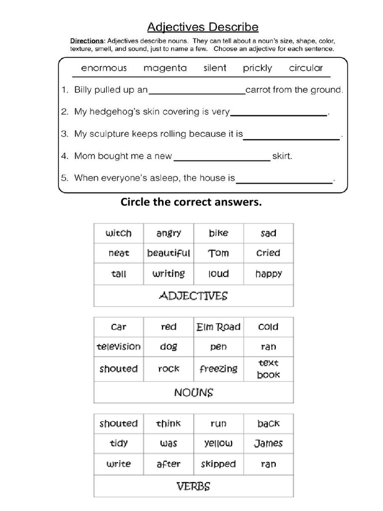 Circle The Correct Answers | PDF