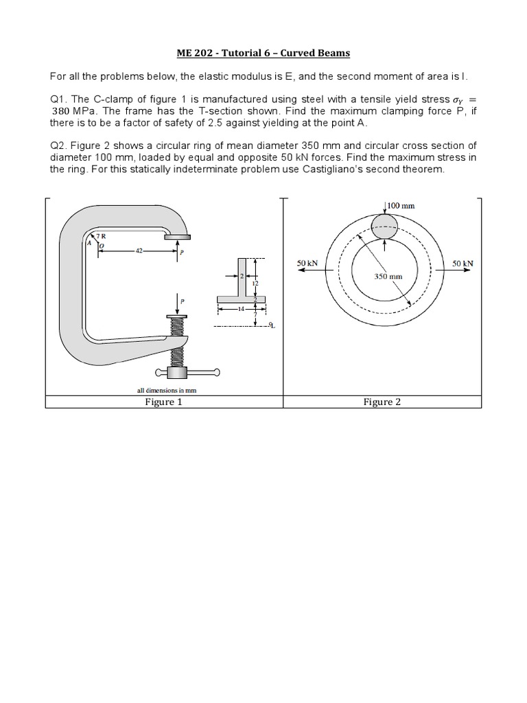 Curved Beams Analysis Tutorial | PDF