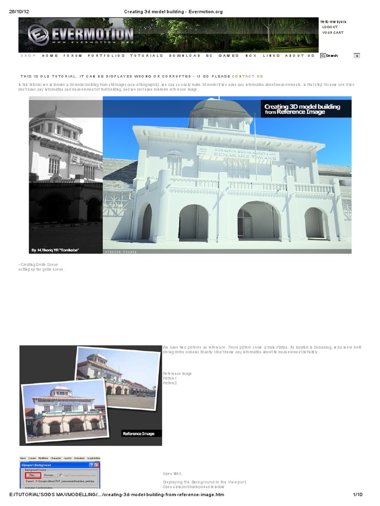 Creating 3d Model Building - Evermotion | PDF | Perspective (Graphical ...