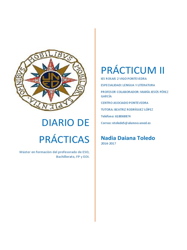 9,5-Diario de Prácticas-Nadia - Toledo-2017 PDF | PDF | Maestros ...