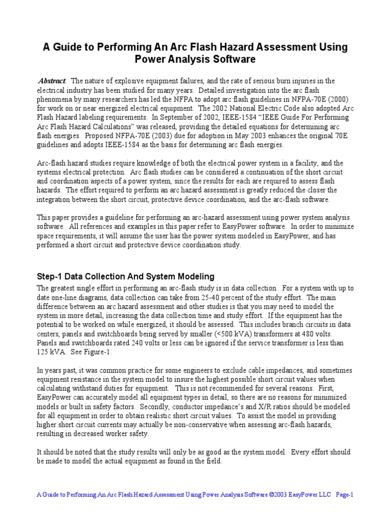 Arc Flash Hazard PDF | PDF