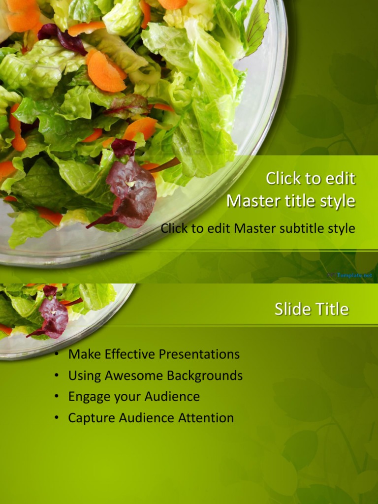 Salad PPT Template 0001 | PDF