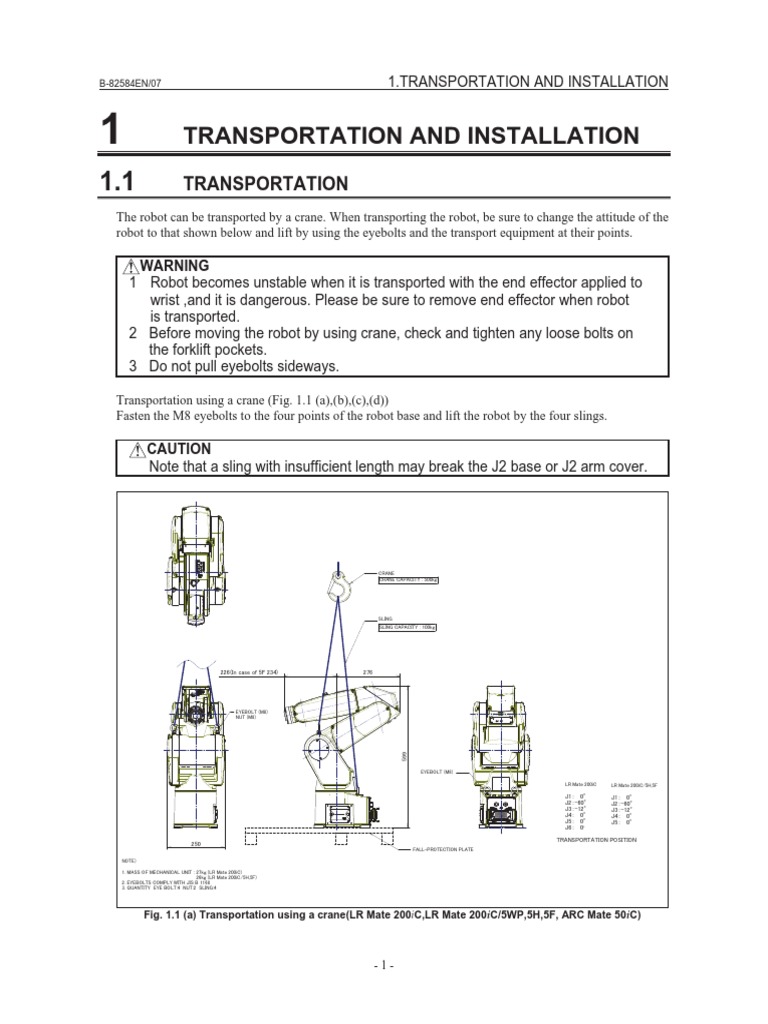 LR Mate 200ic Installation Manual | PDF | Manufactured Goods | Nature
