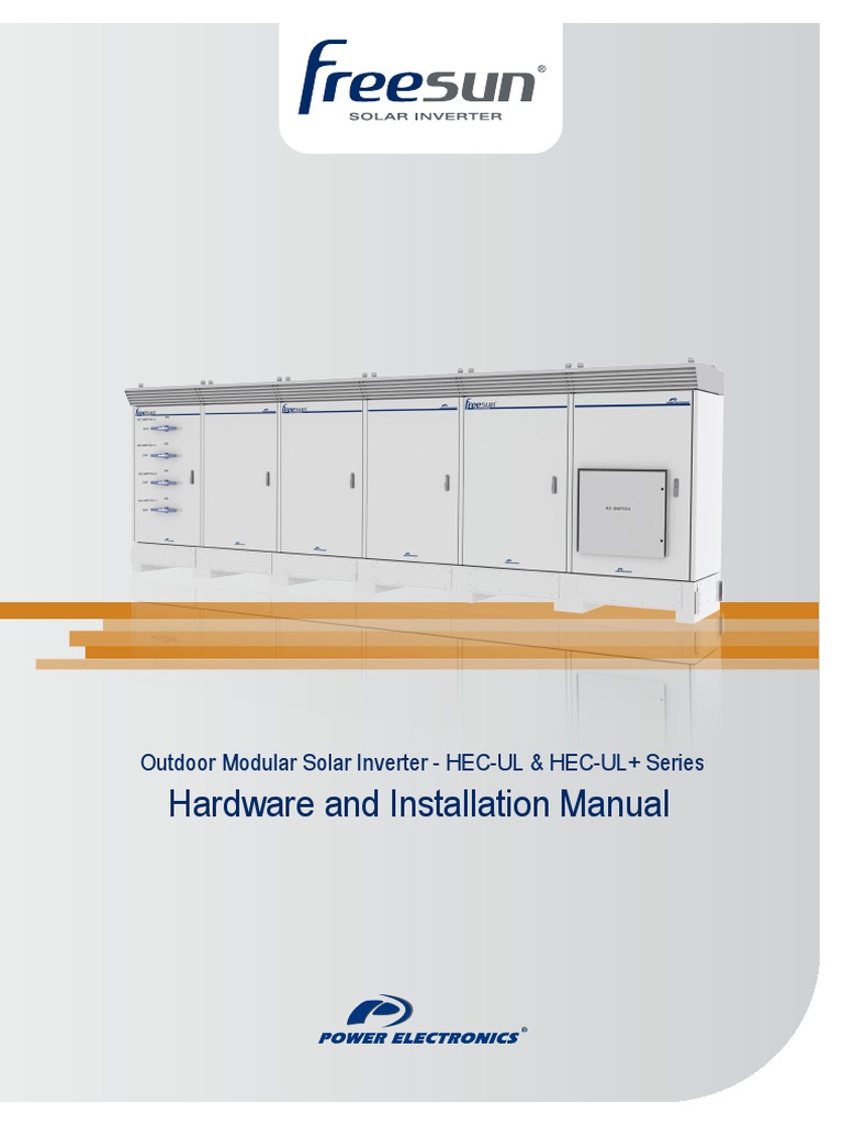 Hardware and Installation Manual: Outdoor Modular Solar Inverter - HEC ...