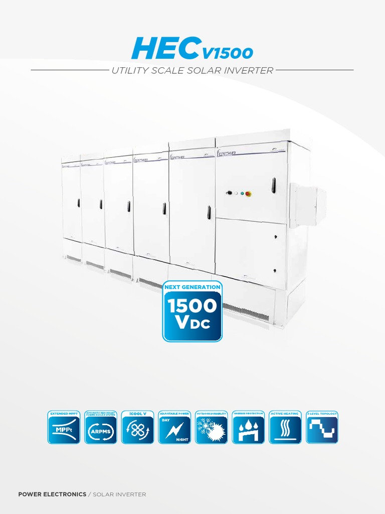 Hec v1500 Technical Characteristics - May2017 | PDF | Power Inverter ...
