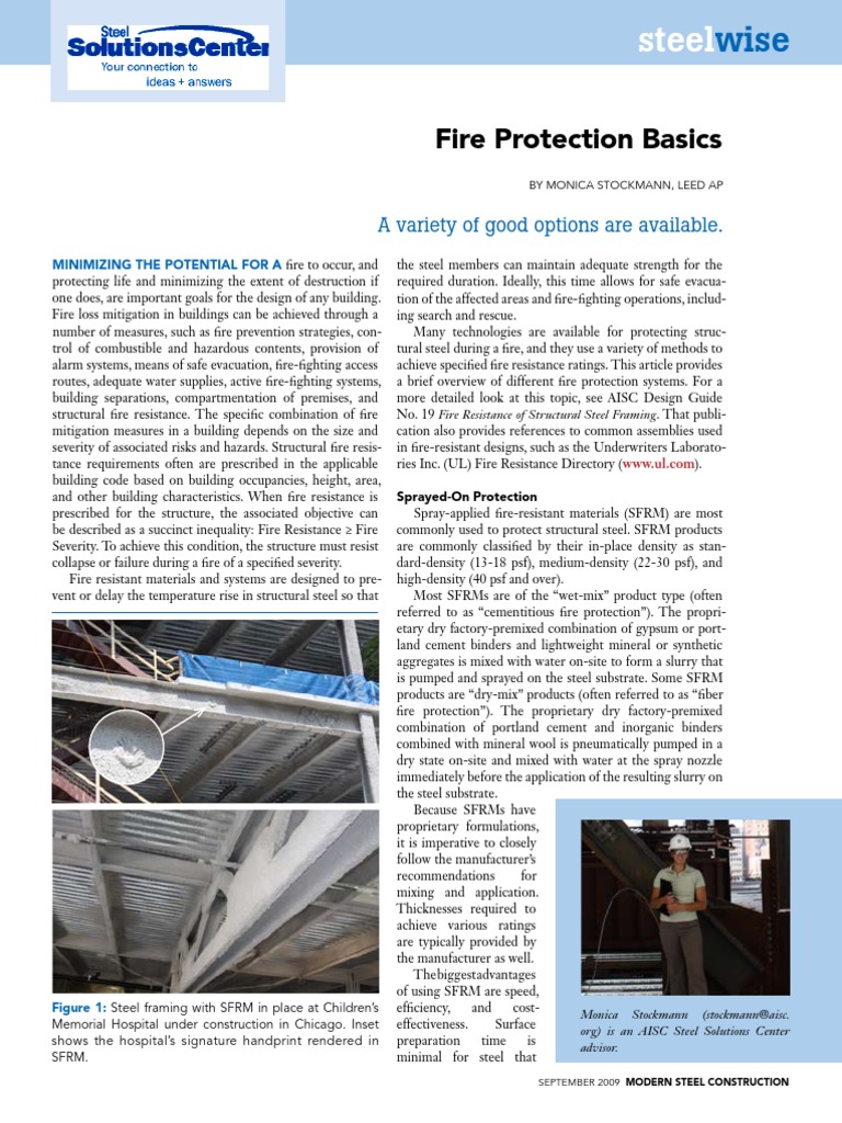 Fire Protection for Structural Steel | PDF | Drywall | Concrete