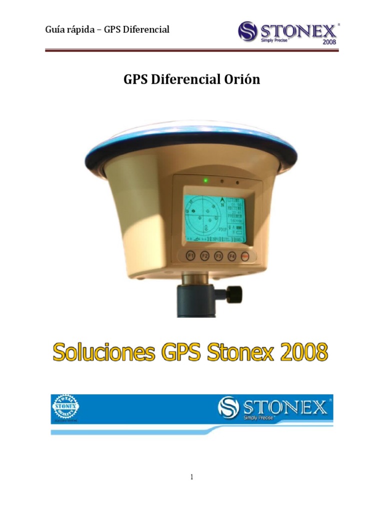Guia Rapida Gps Orion | PDF | Sistema de Posicionamiento Global | Medición