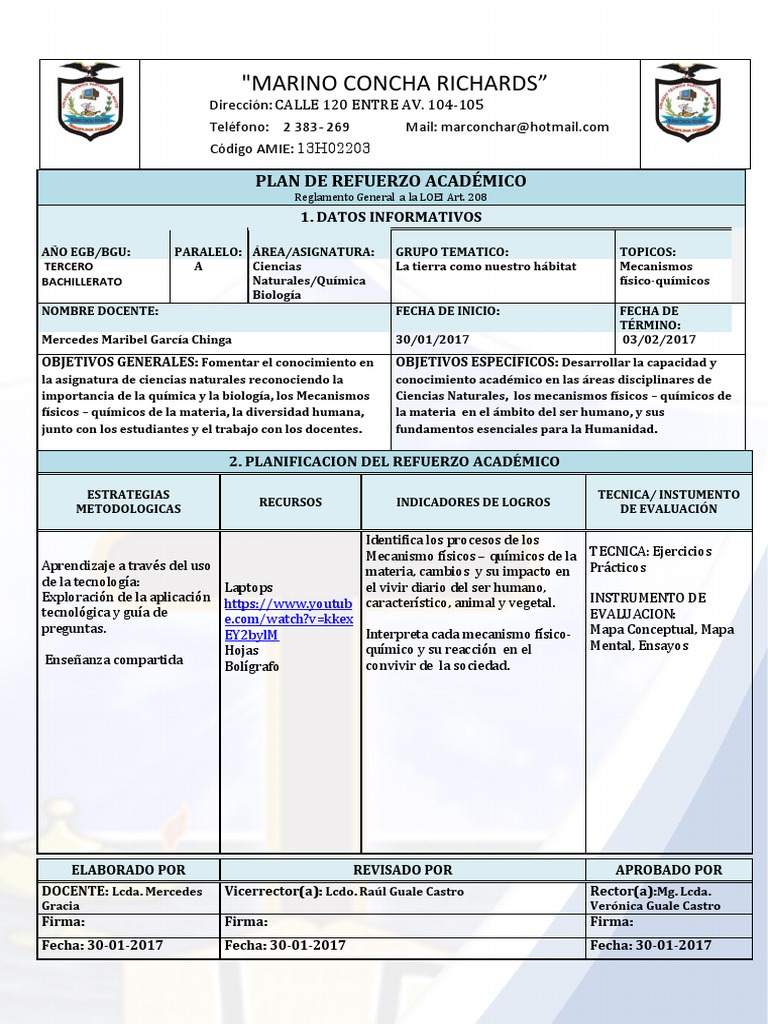 Planificacion Semanal - 05 Ciencias Naturales | PDF | Ciencias ...