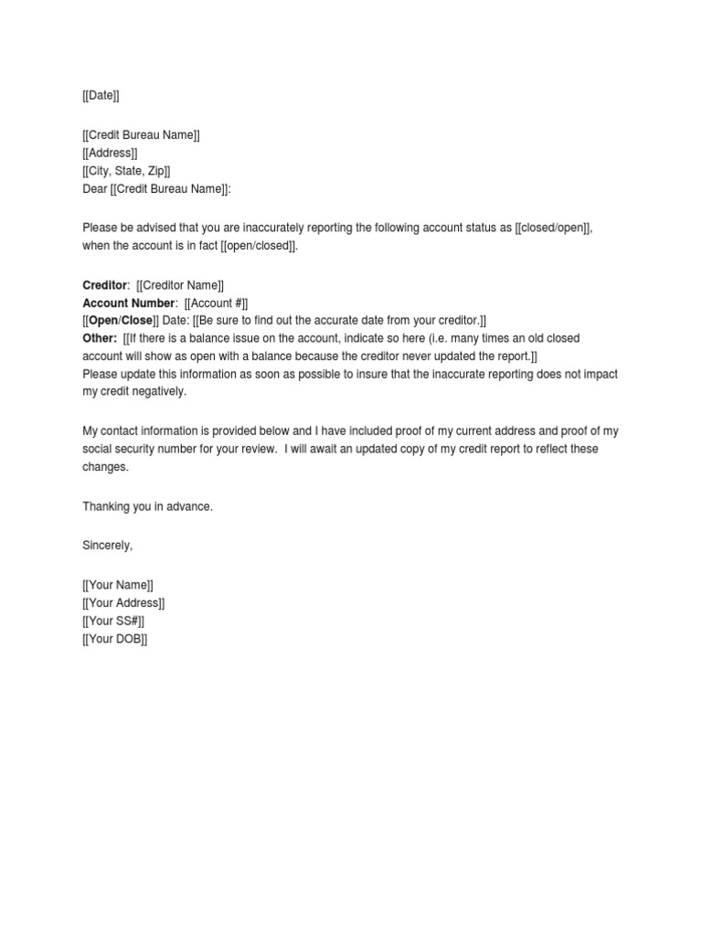 Closed Account Please Remove Letter | PDF