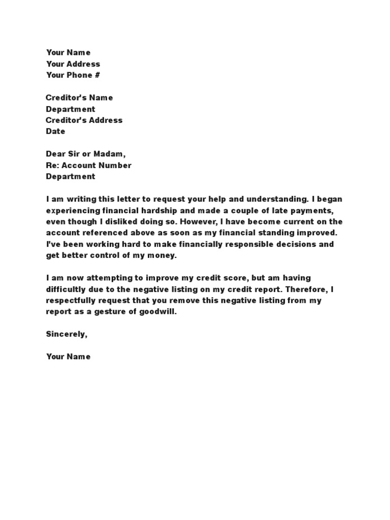 Goodwill Repair Status Letter | PDF