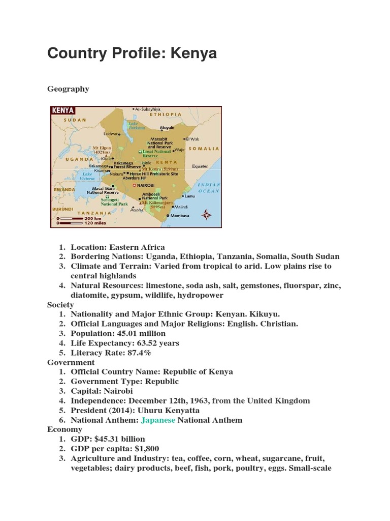 Country Profile KENYA | PDF