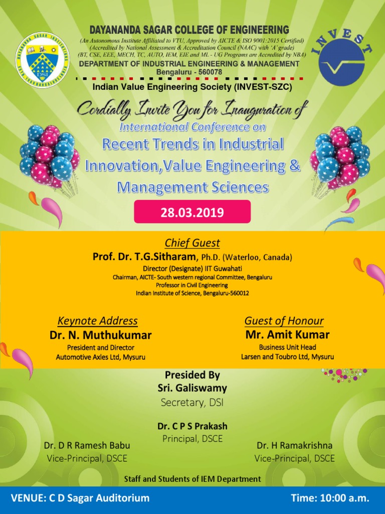 Keynote Address at DSCE Event | PDF
