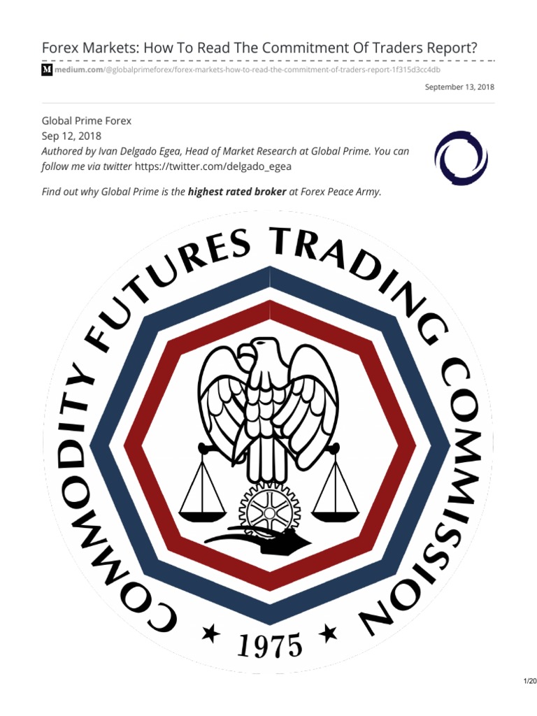 Forex Markets How To Read The Commitment of Traders Report | PDF | Futures Contract | Hedge ...