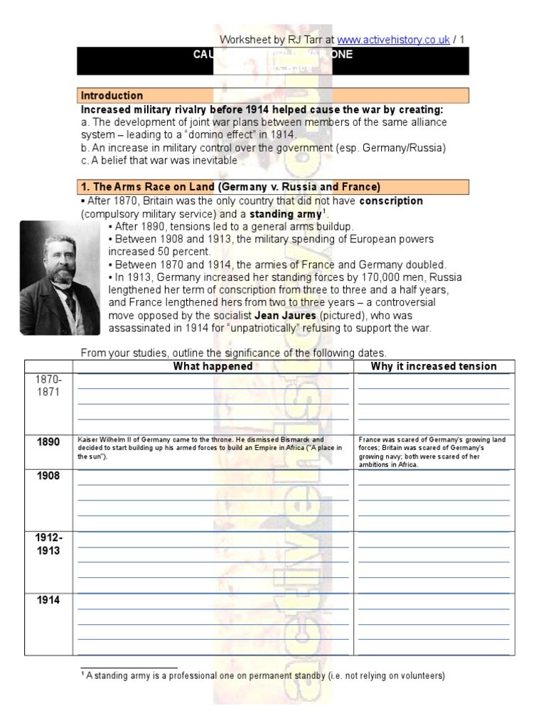 Causes of World War One: The Arms Race | PDF | Battleship | Naval Warfare