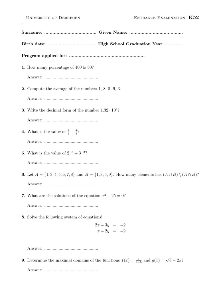 Maths Test 1 Pdf Pdf Function Mathematics Area