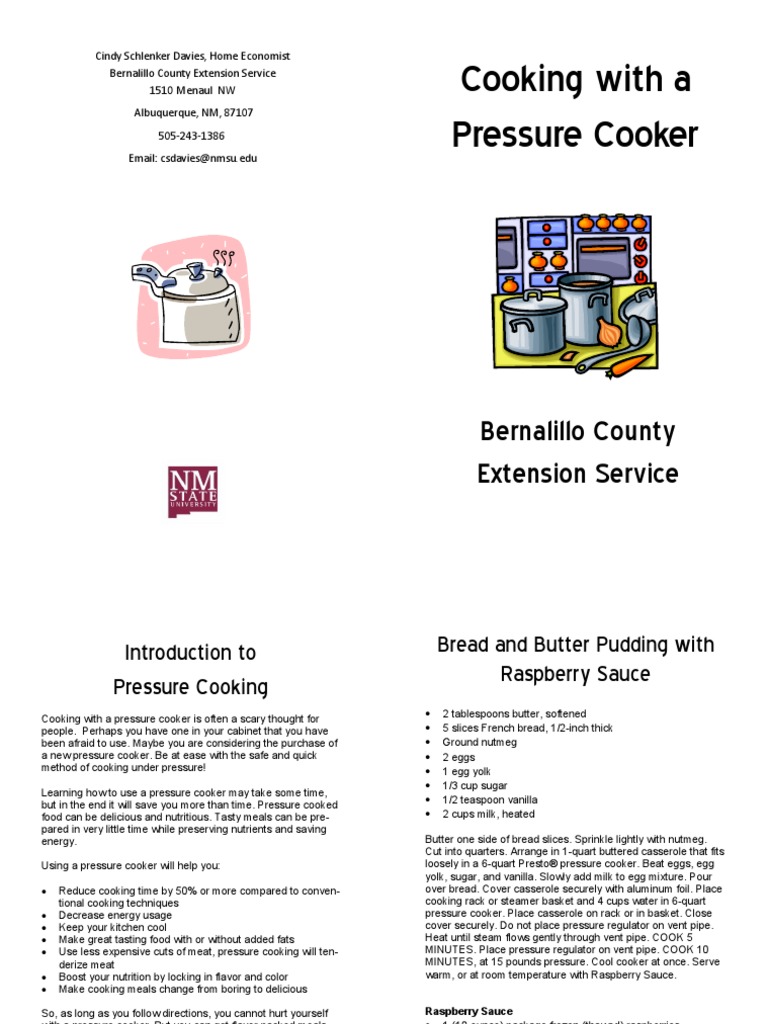 Pressure Cooking Booklet | PDF | Pressure Cooking | Cooking