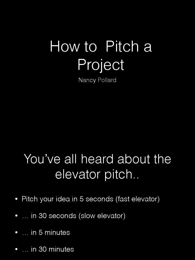 Effective Project Pitching Techniques | PDF | Hand | Cognitive Science