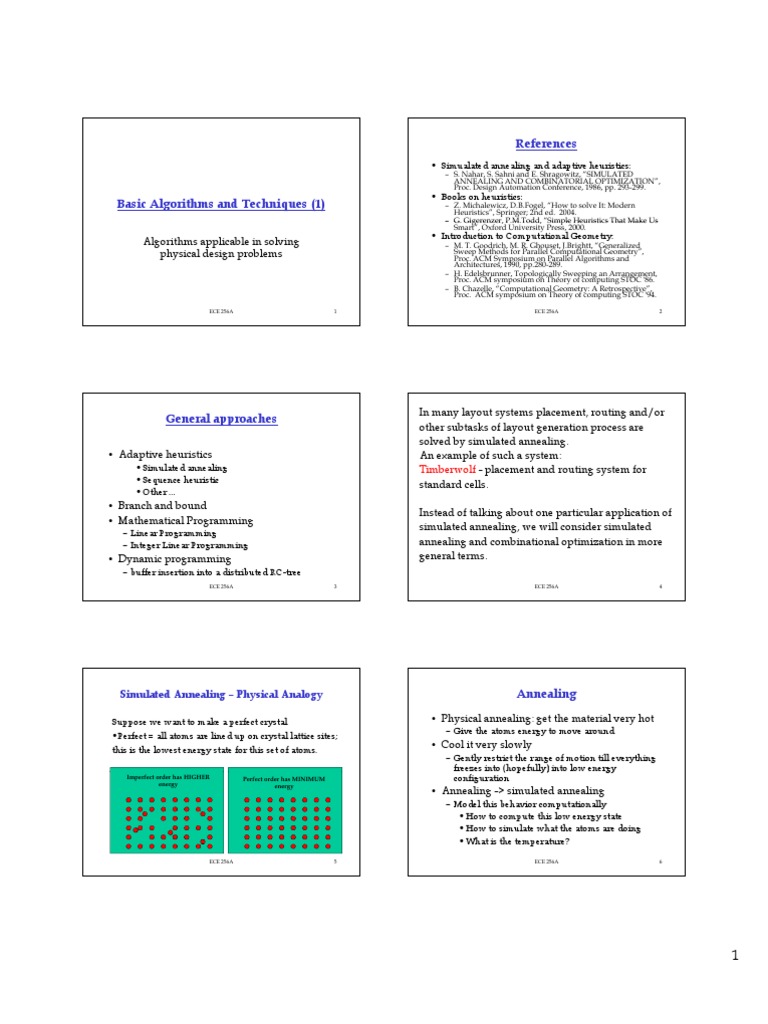Basic Algorithms And Techniques Pdf Perturbation Theory Mathematical Optimization