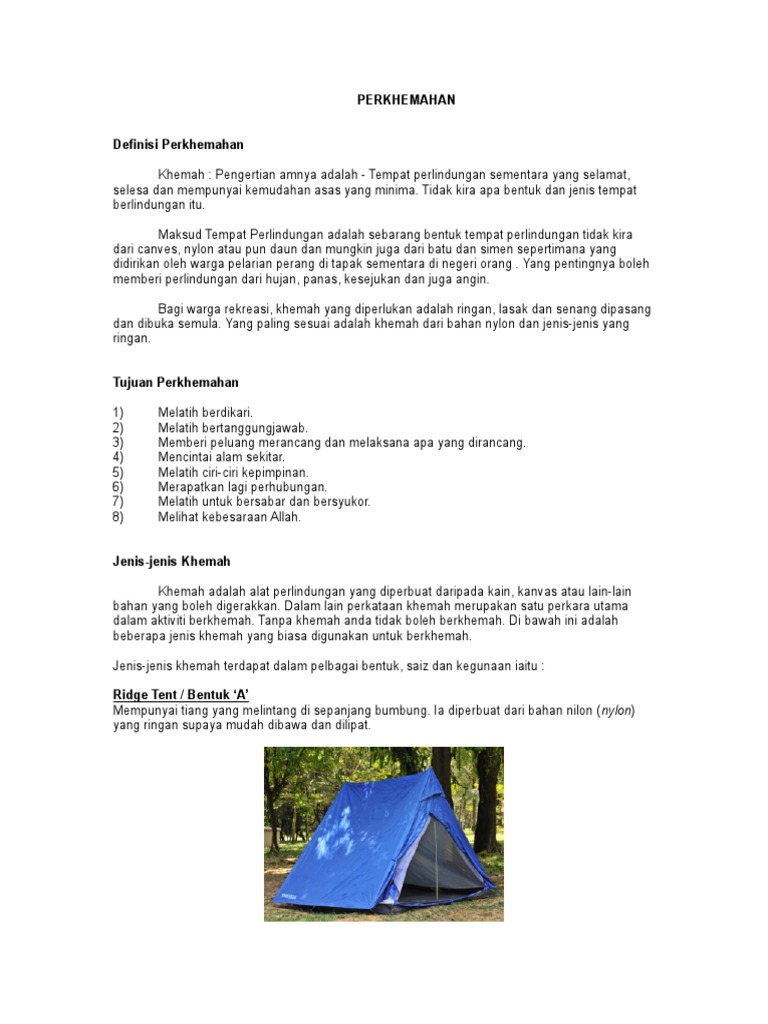 Perkhemahan | PDF