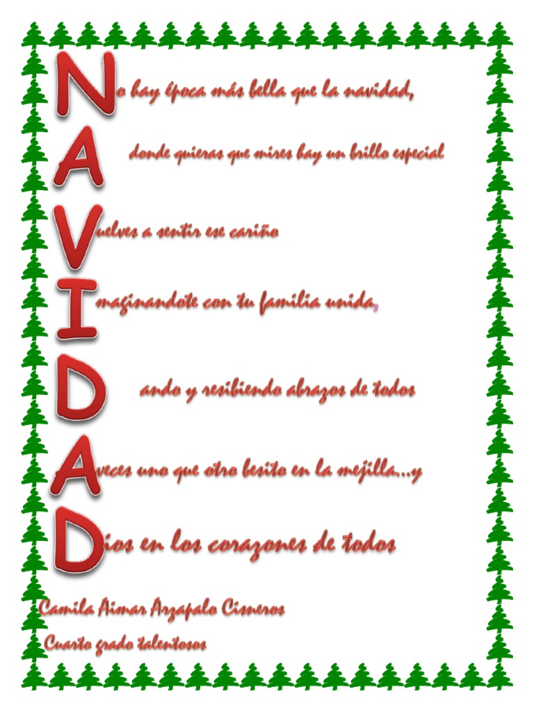 Acrostico de La Navidad | PDF