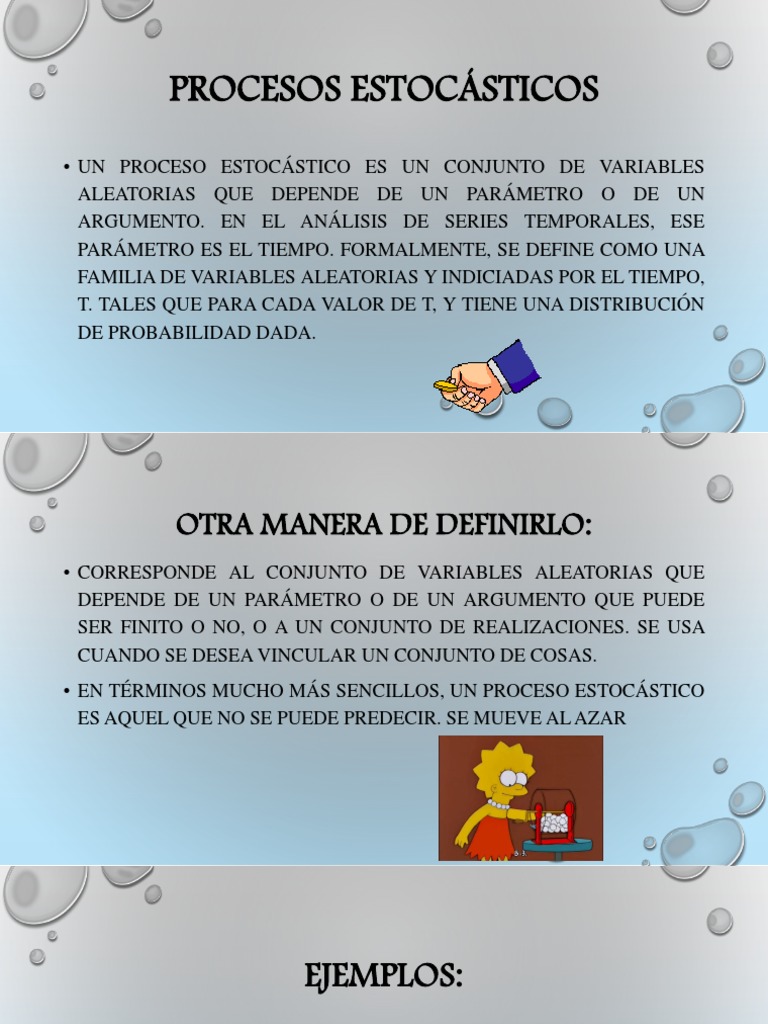 Procesos Estocásticos | PDF | Estocástico | Variable aleatoria
