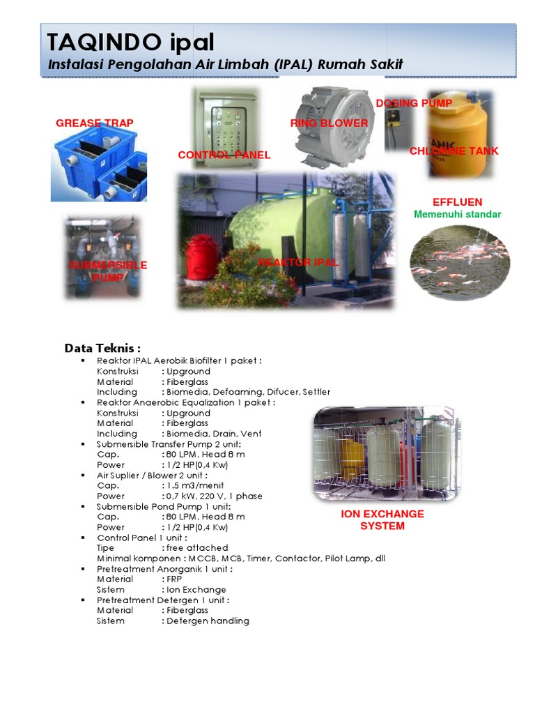 Brosur IPAL | PDF | Waste Management | Environmental Engineering