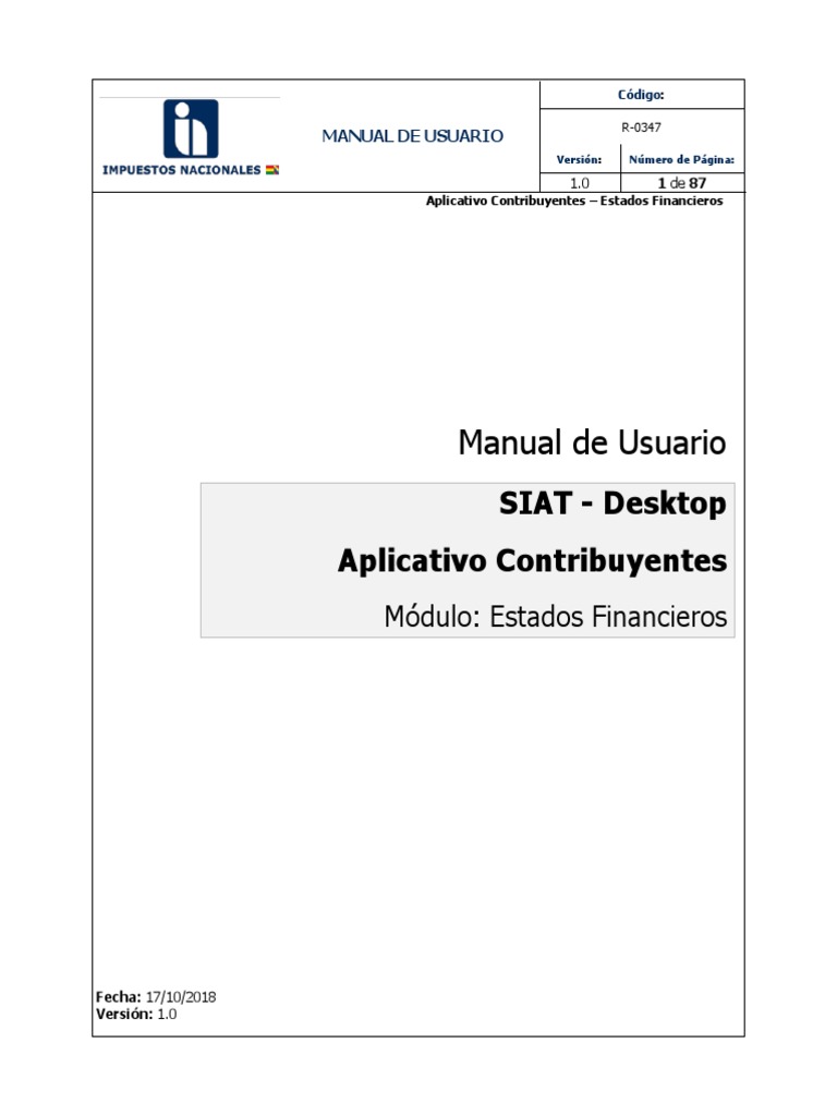 Manual de Usuario SIAT Desktop | PDF | Microsoft Windows | Point and Click