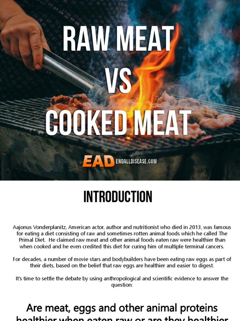 Raw Meat vs. Cooked Meat - Which Is Healthier | PDF | Raw Foodism | Inuit