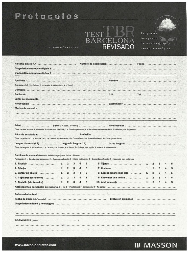 Test de Barcelona | PDF
