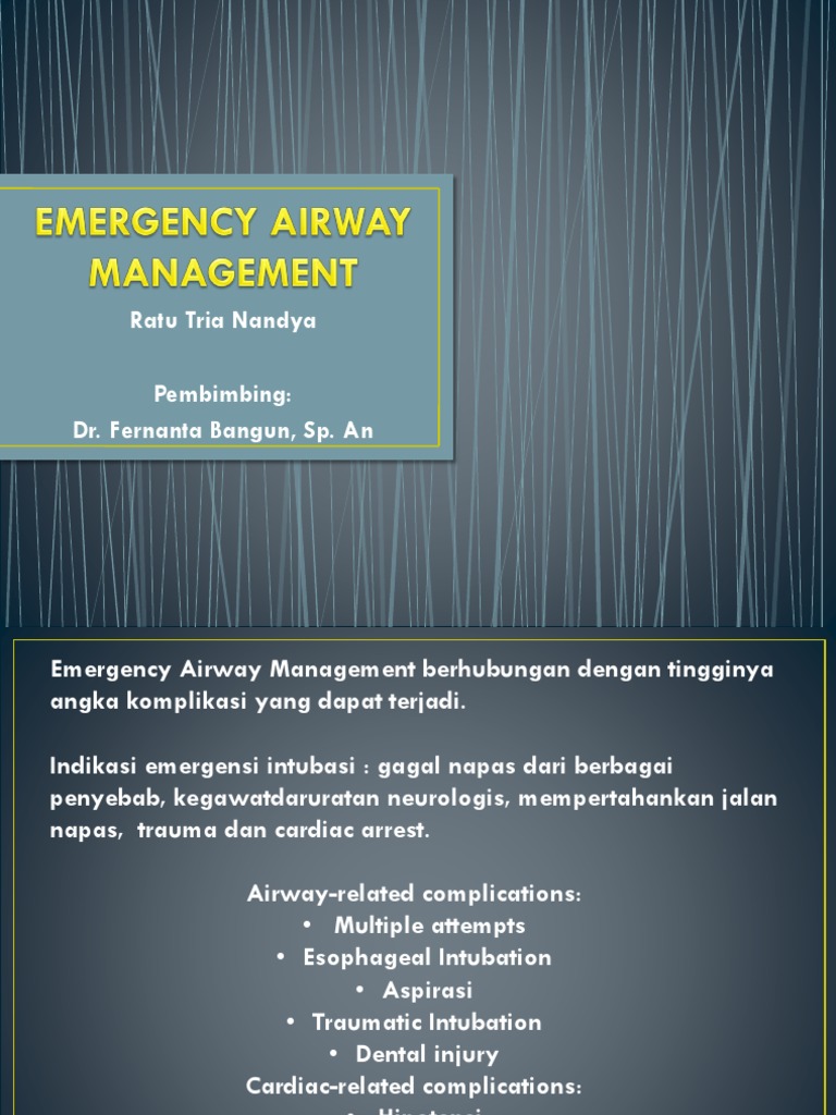 Emergency Airway Management Guide | PDF | Human Anatomy | Human Head ...