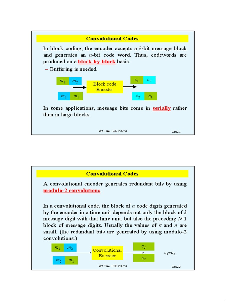 Convolutional Codes | PDF | Error Detection And Correction ...