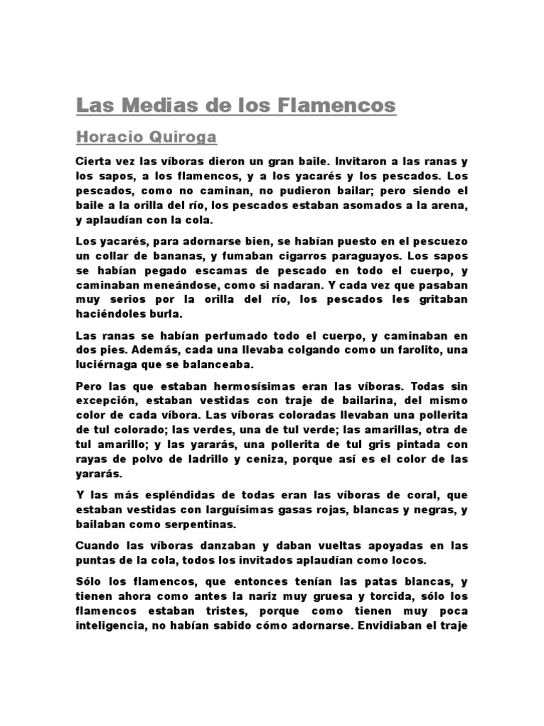Las Medias de Los Flamencos | PDF