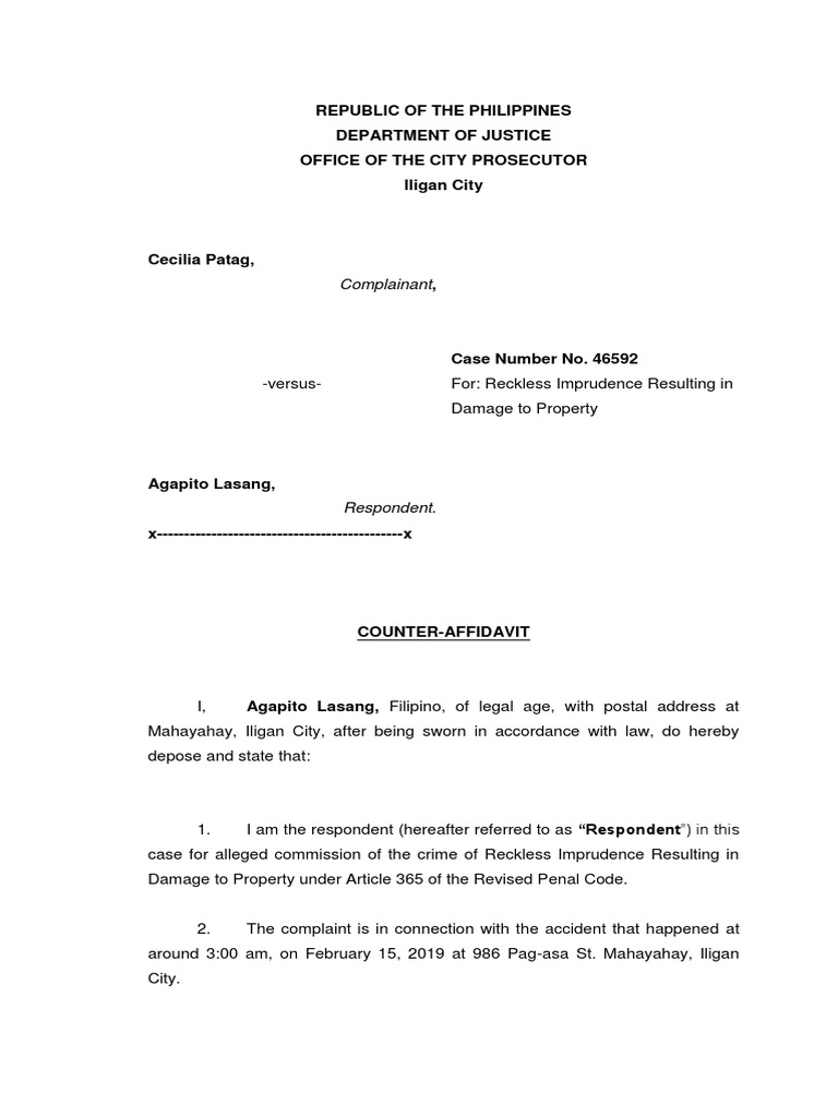 Reckless Imprudence | PDF | Legal Procedure | Public Law