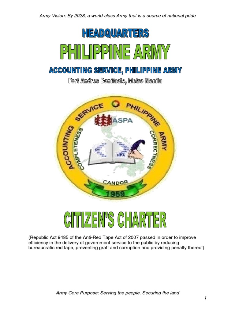 ASPA Service Charter | PDF | Bookkeeping | Invoice