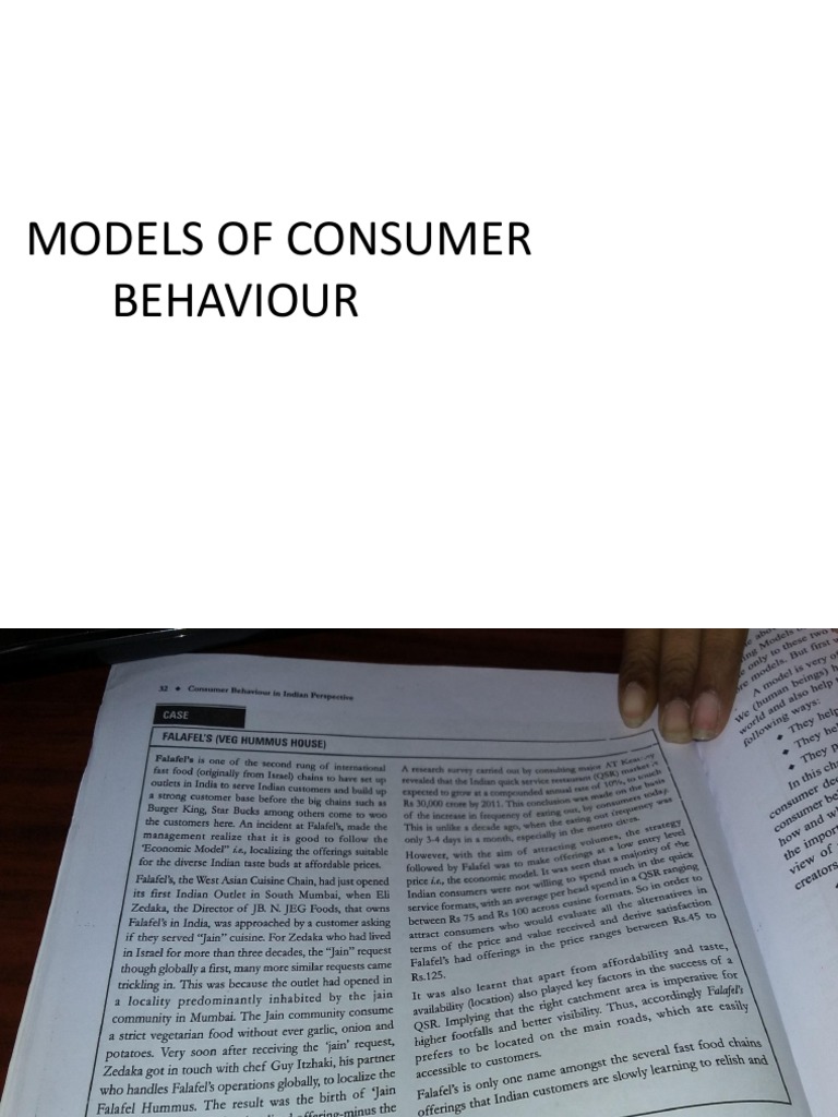 Models of Consumer Behaviour | PDF | Id | Consumer Behaviour
