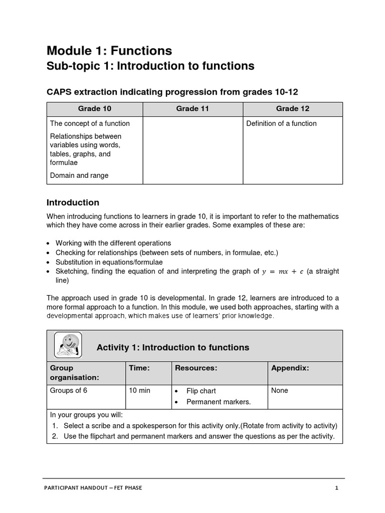 Sci Bono Mathematics Module 1 3 Final PDF | PDF | Asymptote | Function (Mathematics)