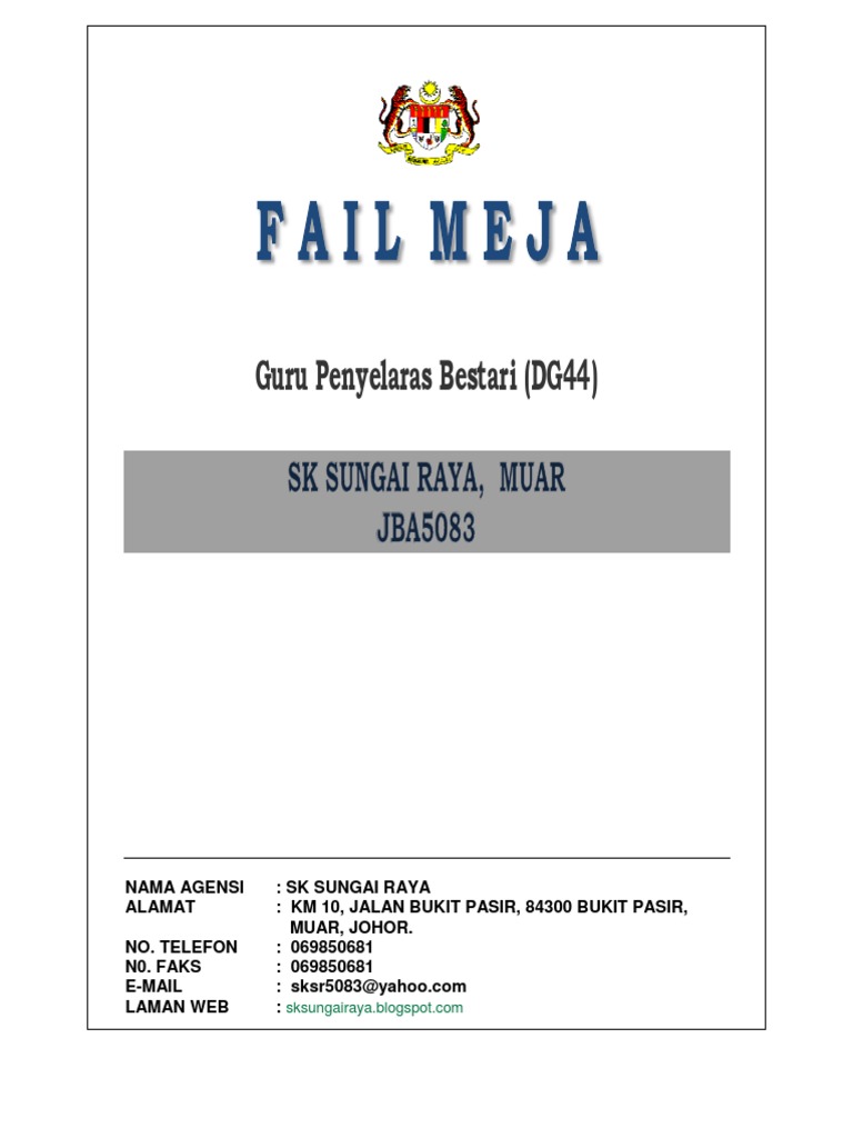 Contoh Fail Meja GPB - Ict | PDF