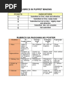 Rubric para Sa Poster | PDF