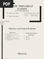 Gatsby Chapter 8 Obituary Eulogy Elegy Student Pdf The Great Gatsby