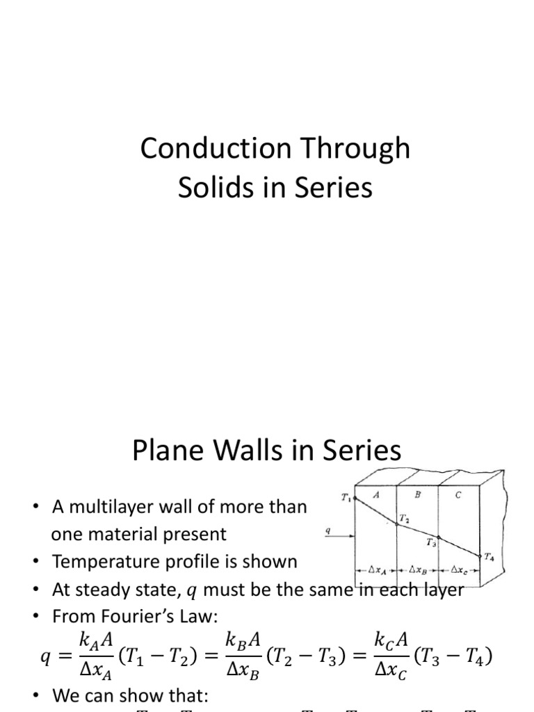6 - Conduction Through Solids in Series | PDF | Thermal Conduction ...