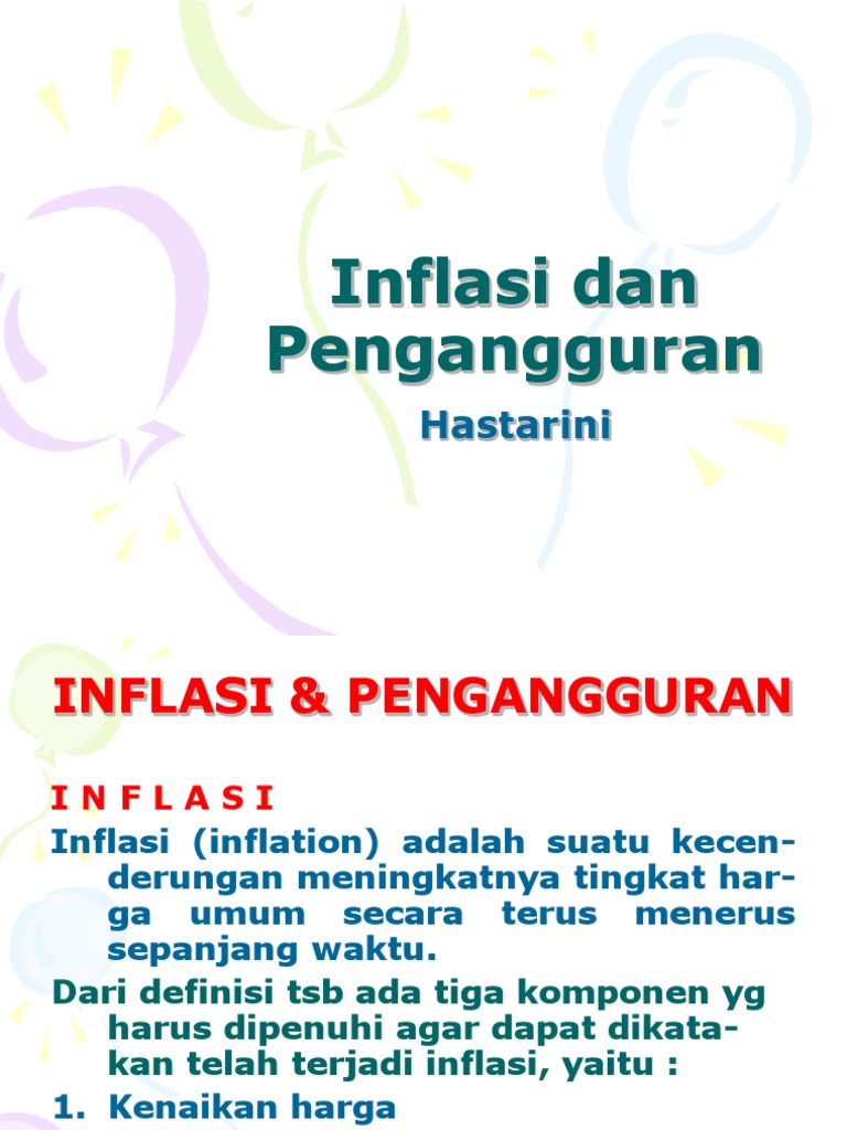 inflasi dan pengangguran.ppt