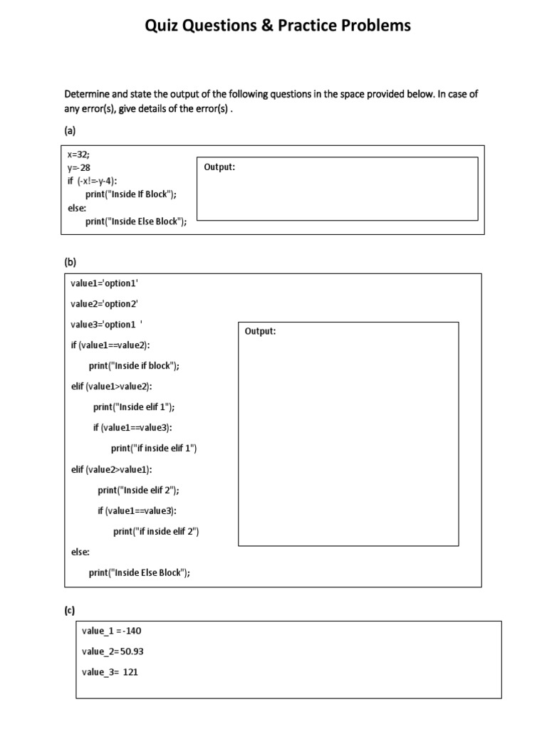 Practise Mcq's For Programming.. | PDF | Test (Assessment) | Computer ...