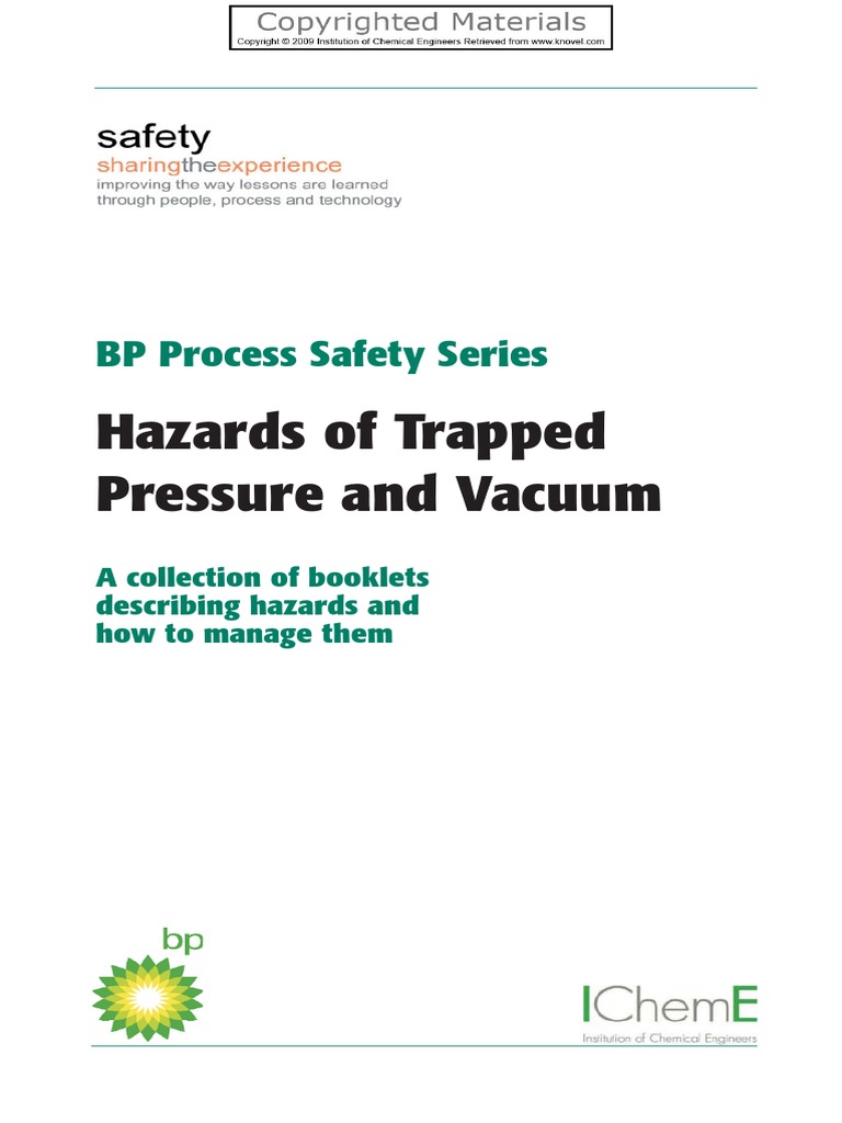 Hazards of Trapped Pressure and Vacuum PDF | PDF | Pressure | Pressure ...