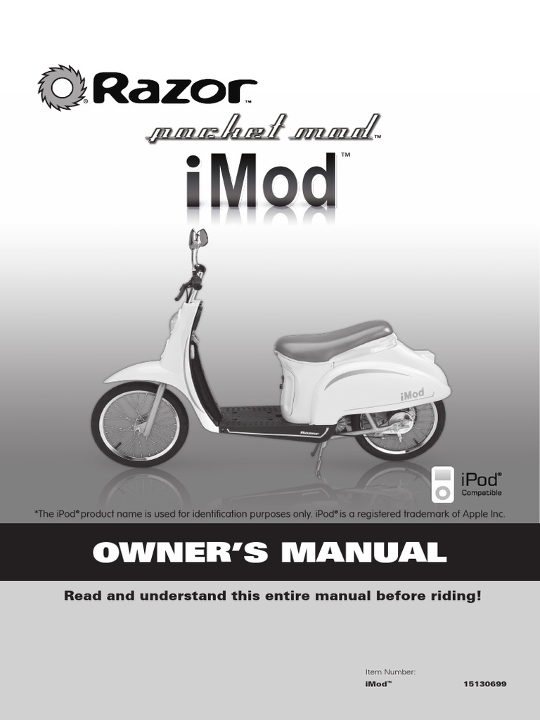Manual Razor Imod PDF | PDF | Battery Charger | Rechargeable Battery
