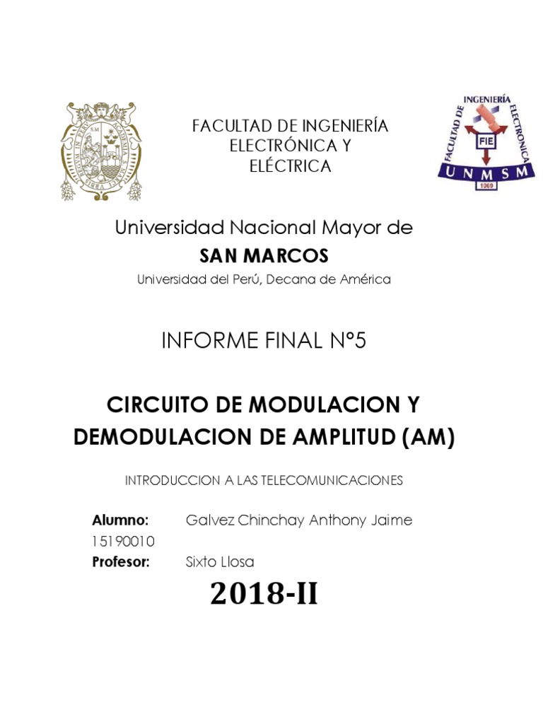 Circuito de Modulación y Demodulación AM | PDF | Modulación | Modulación de frecuencia