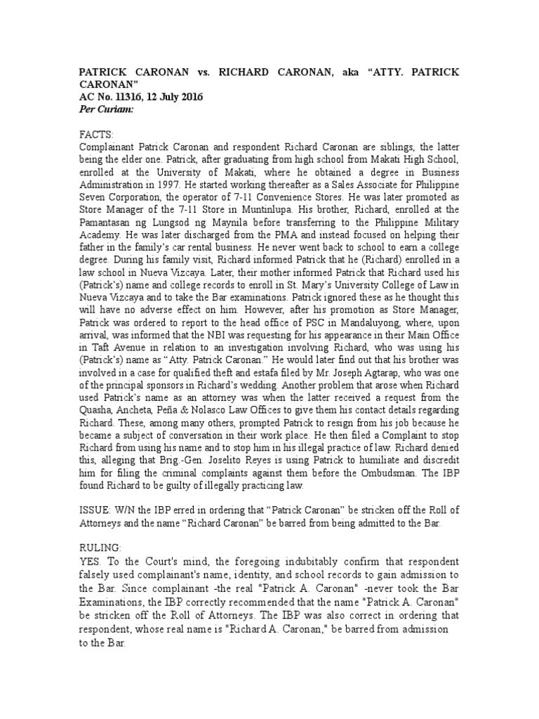 PALE-1st Set - Caronan vs. Caronan | PDF | Lawyer | Justice