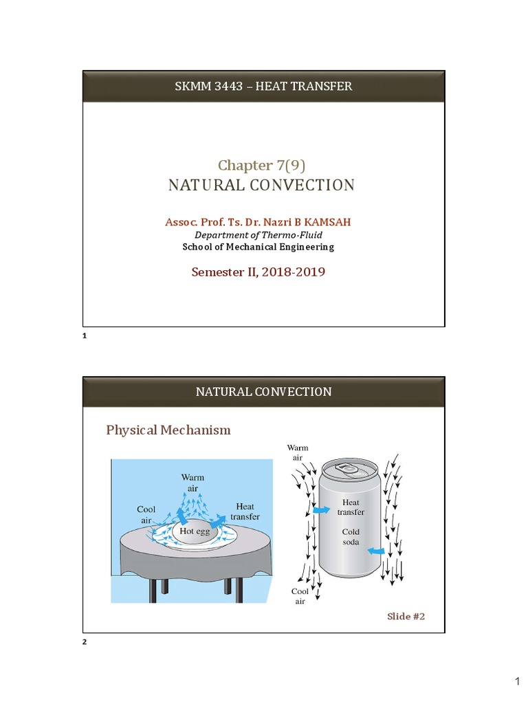 SKMM 3443 Chapter 7 Natural Convection | PDF | Heat Transfer | Convection