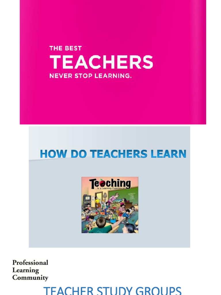 Teacher Study Group (TSG) Edited | PDF