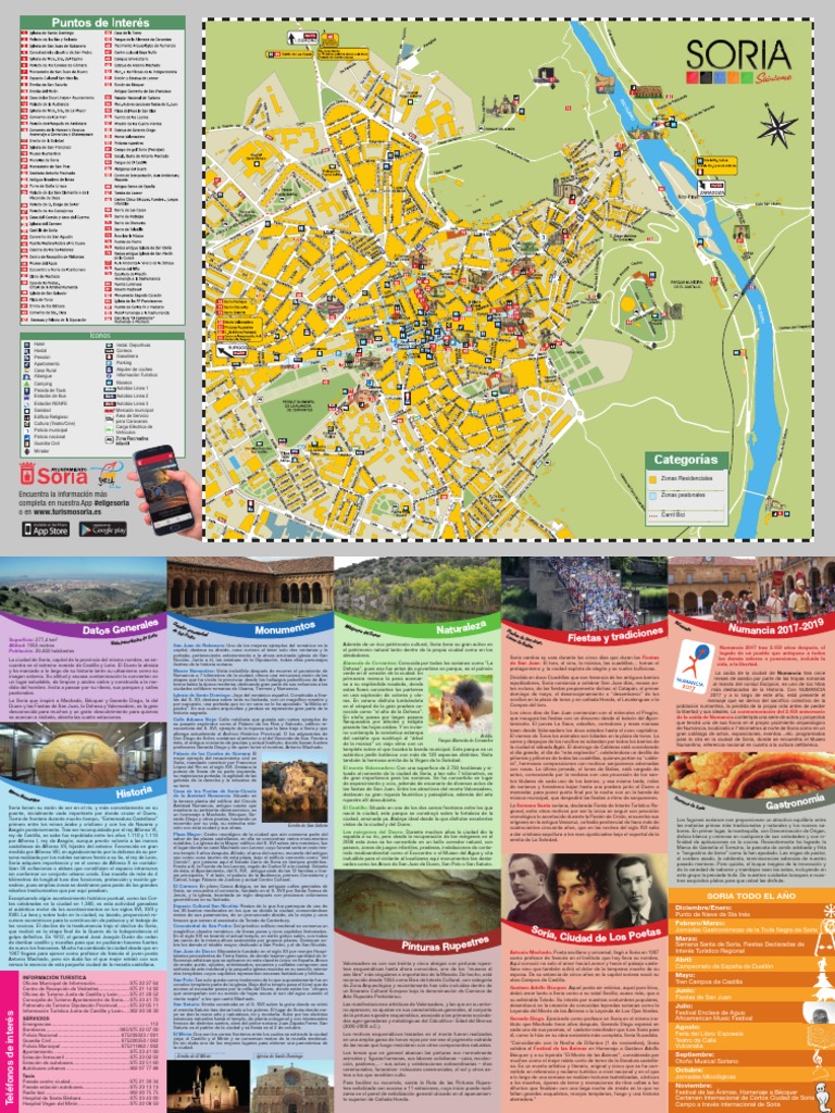 Mapa Turístico de Soria 2015 | PDF | Autobús | Transporte